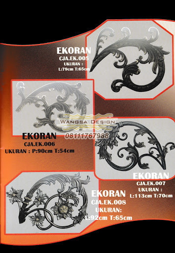 JUAL Ornamen Tempa Ekoran - Pagar Besi Tempa Mewah Klasik Minimalis ...